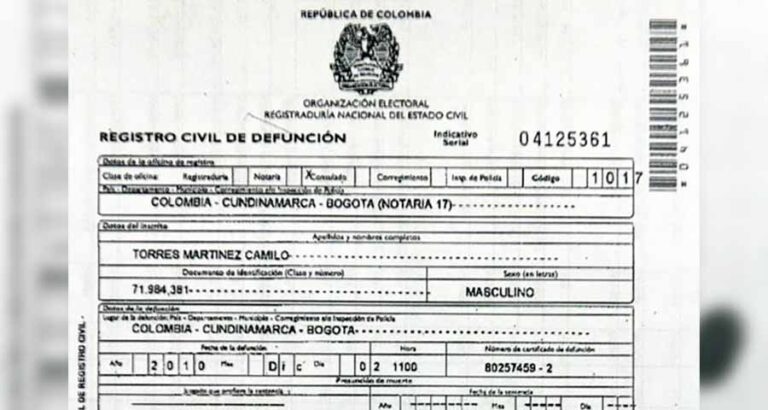 Certificado Registro Civil de Nacimiento en Colombia 【2024
