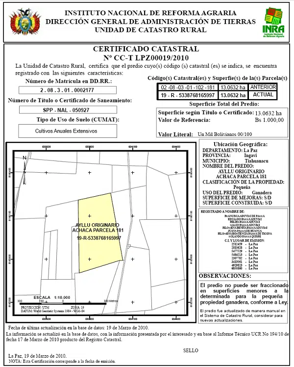Como Obtener un Certificado Catastral en Bolivia 【2024